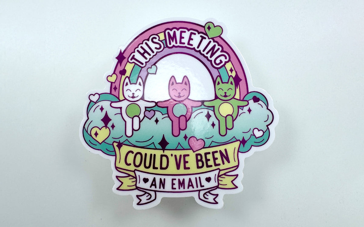 Meeting Vinyl Sticker – Art of Priscilla Wilson